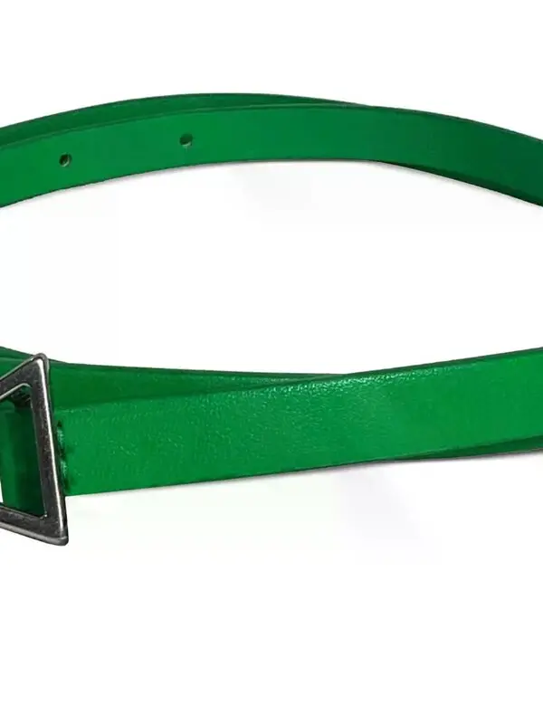 Bottega Veneta Triangle Buckle Leather Belt