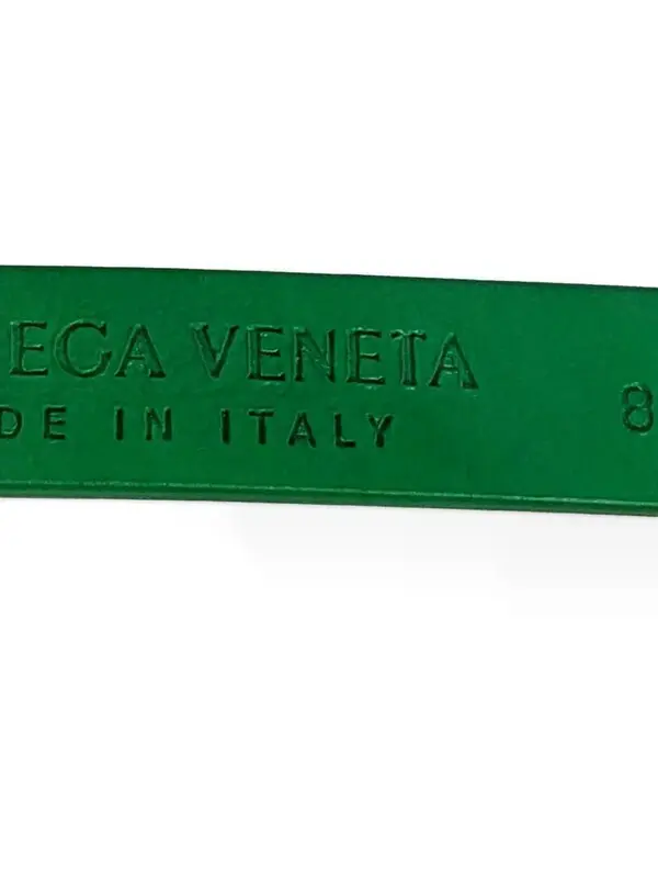 Bottega Veneta Triangle Buckle Leather Belt