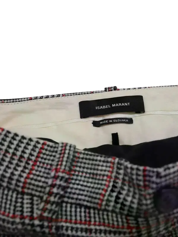 ISABEL MARANT VINTAGE Check-pattern Trousers