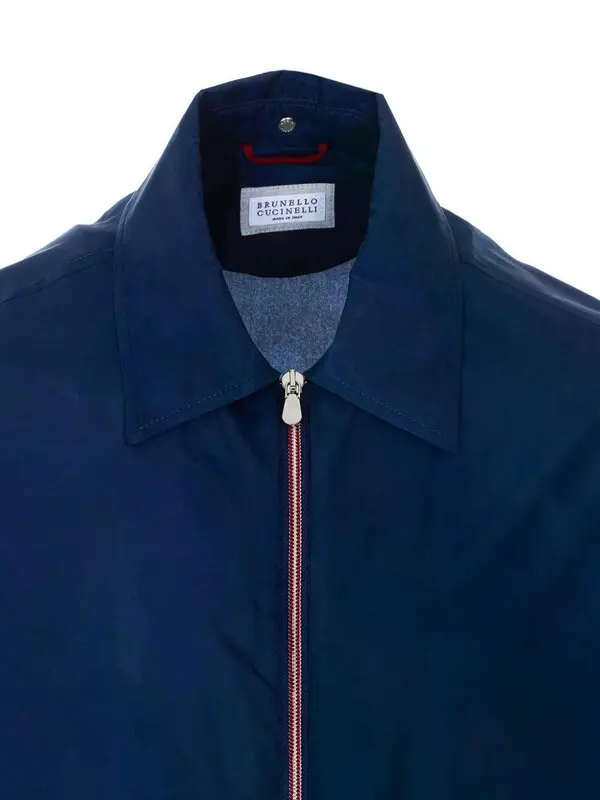 Brunello Cucinelli Zip-up Silk Jacket