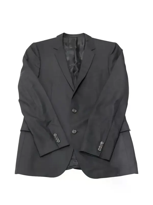 BOSS Single-breasted Wool Blazer - Black