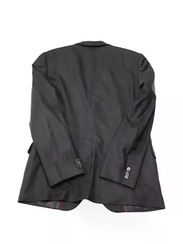 BOSS Single-breasted Wool Blazer - Black