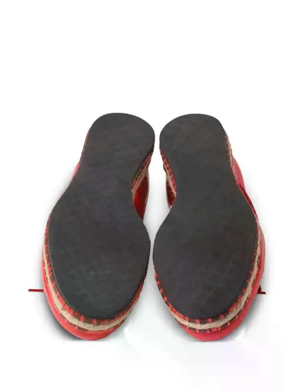 Bottega Veneta Patent Leather Espadrille Flats