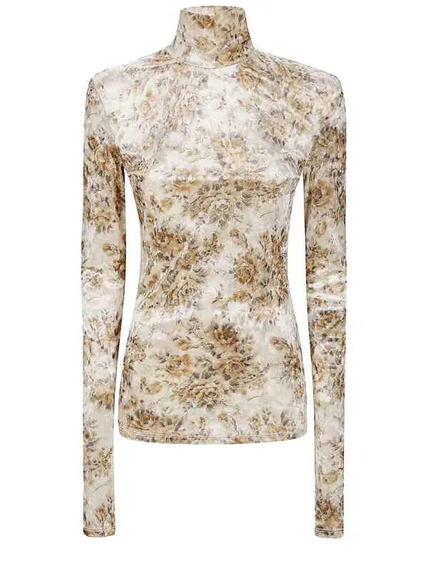 GANNI Floral Print Top - Multicolour
