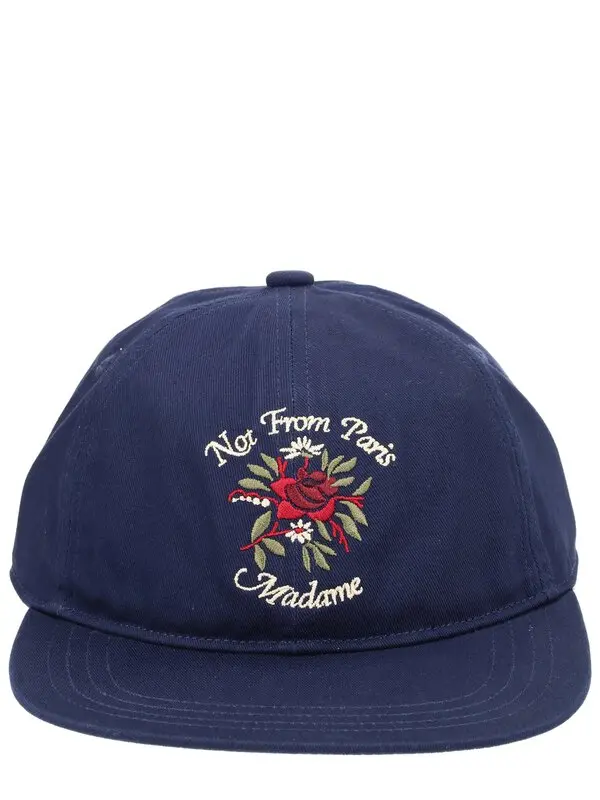 Drole De Monsieur Embroidered Baseball Cap - Blue