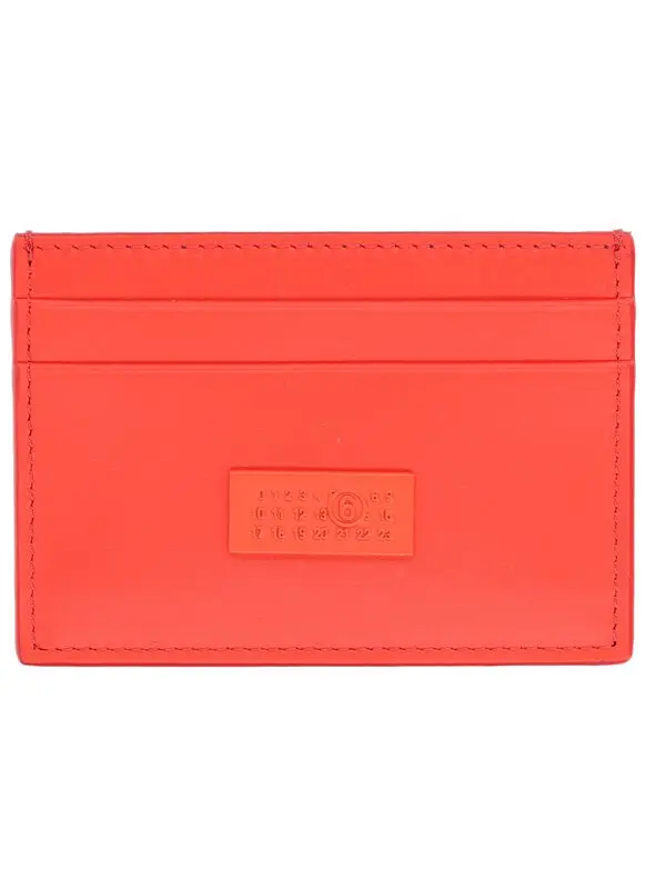 MAISON MARGIELA Card Holder With Logo - Orange
