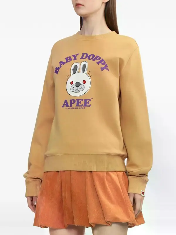A BATHING APE Baby Doppy Graphic Print Sweatshirt