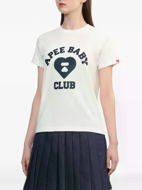A BATHING APE Heart Logo T-shirt