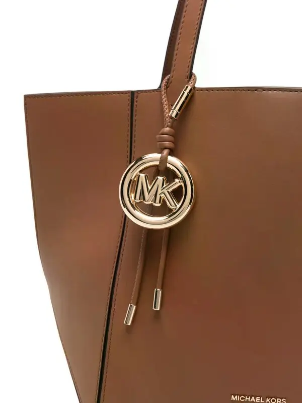 Michael Kors Jordi Logo-pendant Tote - Brown