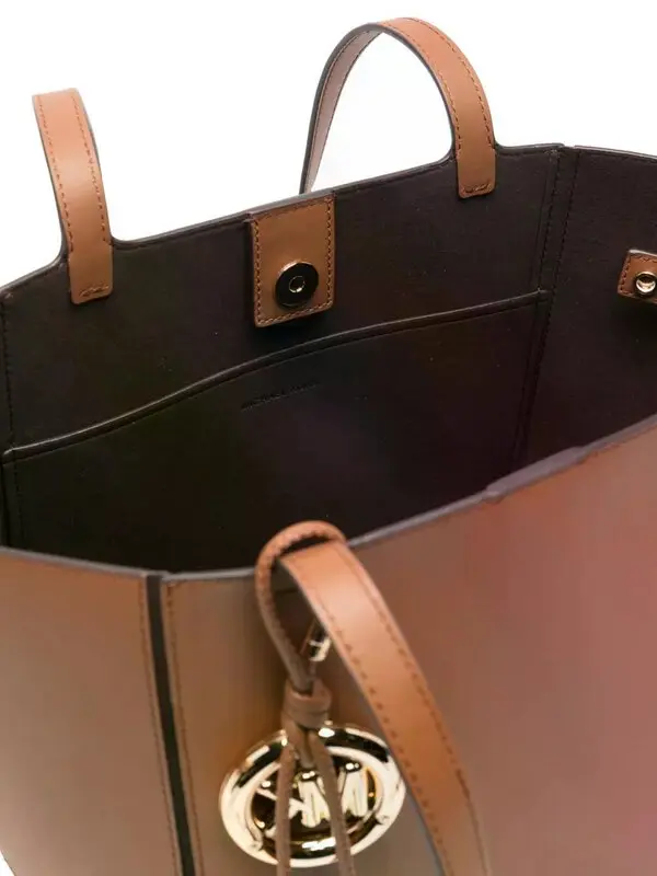 Michael Kors Jordi Logo-pendant Tote - Brown