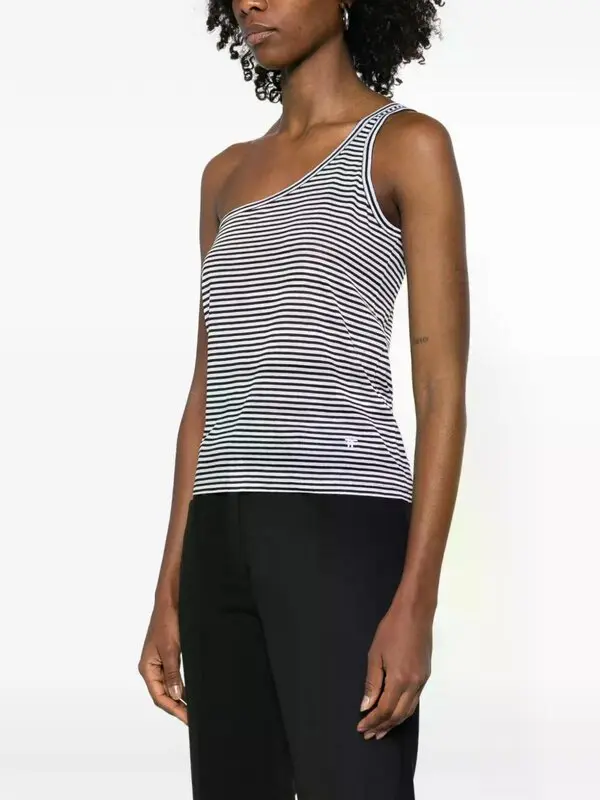 TOM FORD Striped One-shoulder Top