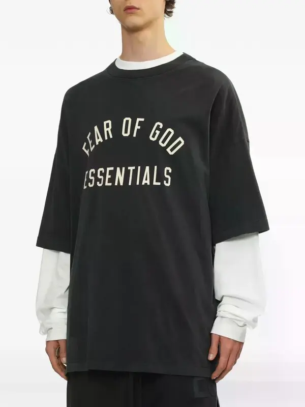 Fear Of God Logo T-shirt - Black