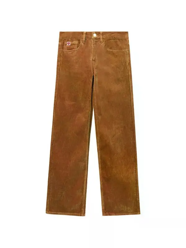 A BATHING APE Corduroy Straight Trousers - Brown