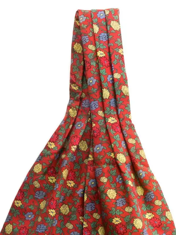 Hermès 1990s Floral-print Scarf