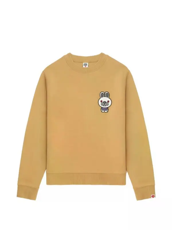A BATHING APE Apee™ * Appliqué Crewneck Sweatshirt - Neutrals