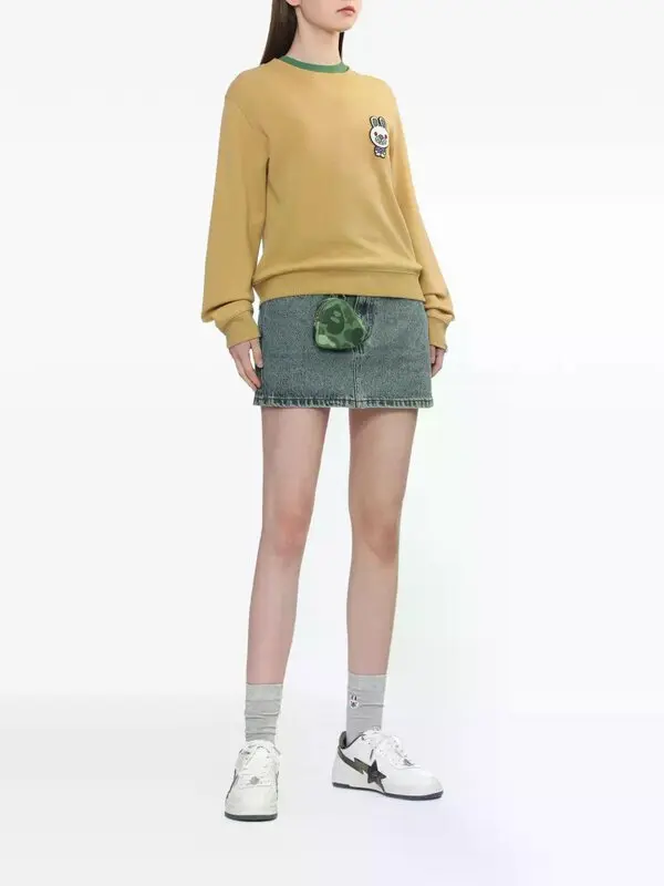A BATHING APE Apee™ * Appliqué Crewneck Sweatshirt - Neutrals
