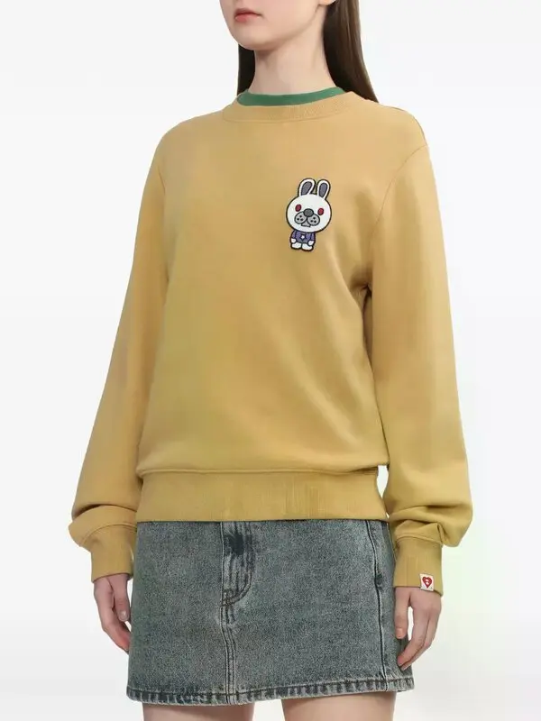 A BATHING APE Apee™ * Appliqué Crewneck Sweatshirt - Neutrals