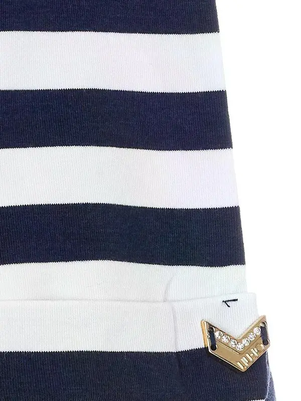 Liu Jo Striped V-neck T-shirt - Blue