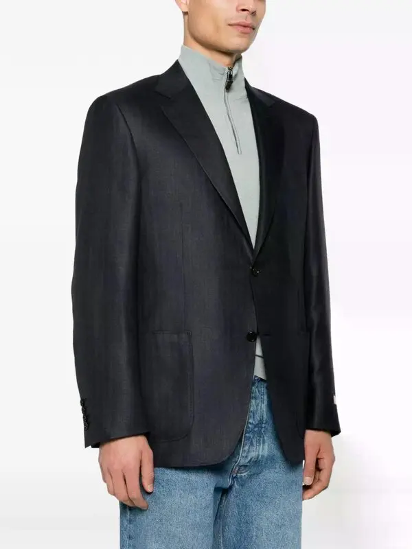 Canali Pocket Two-button Blazer - Blue