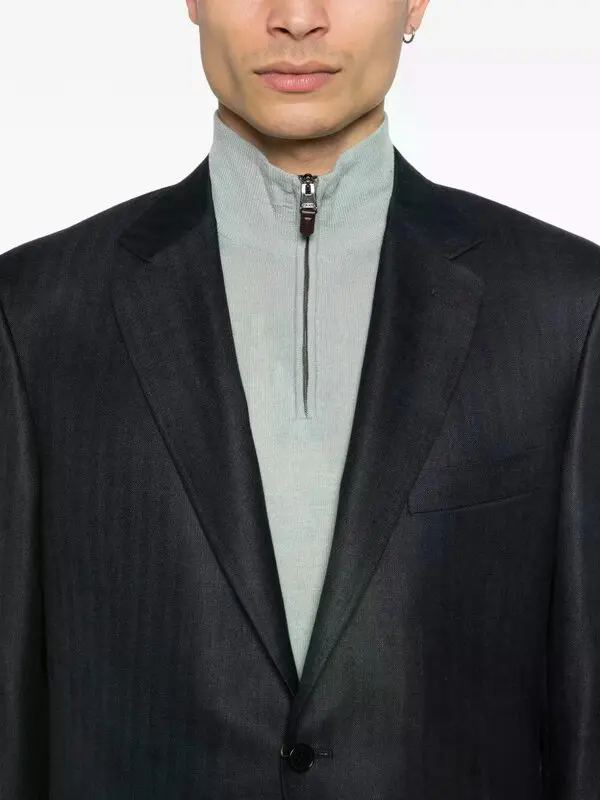 Canali Pocket Two-button Blazer - Blue