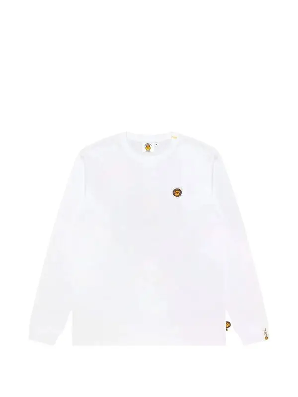 A BATHING APE Graphic Long-sleeve T-shirt - White