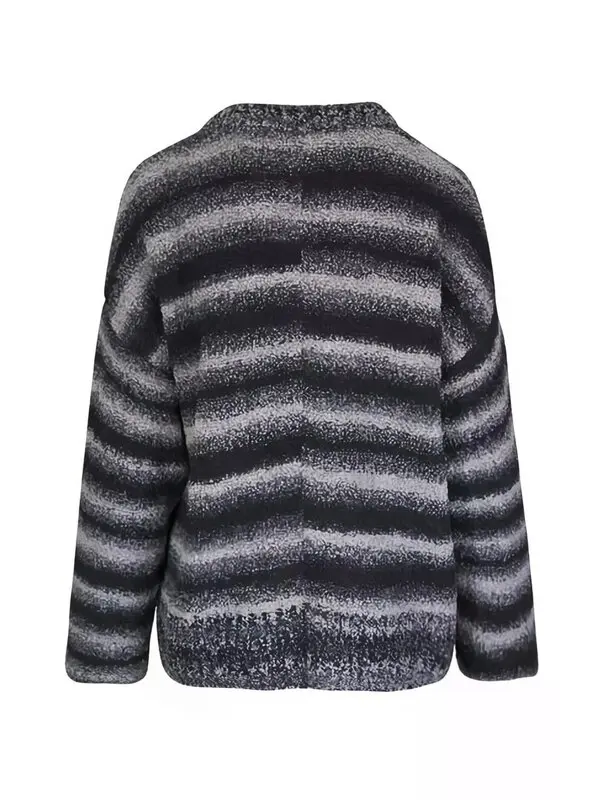 THE ELDER STATESMAN Striped Crew-neck Sweater