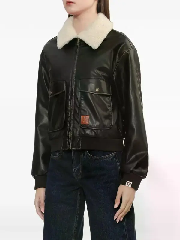 A BATHING APE Shearling-collar Jacket