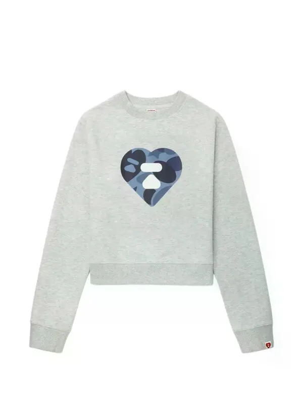 A BATHING APE Heart Print Top