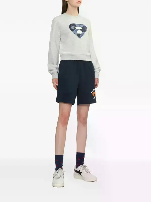 A BATHING APE Heart Print Top