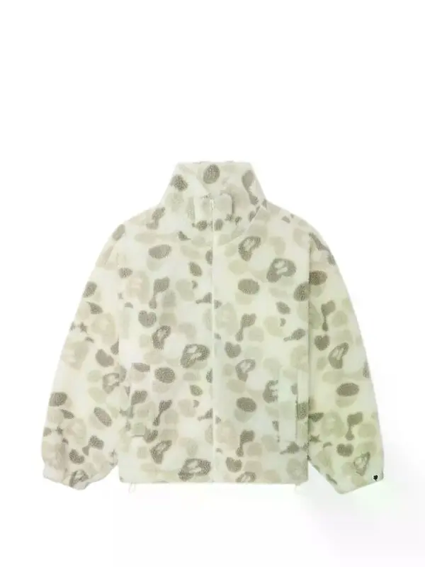 A BATHING APE Printed Zip-up Fleece Jacket