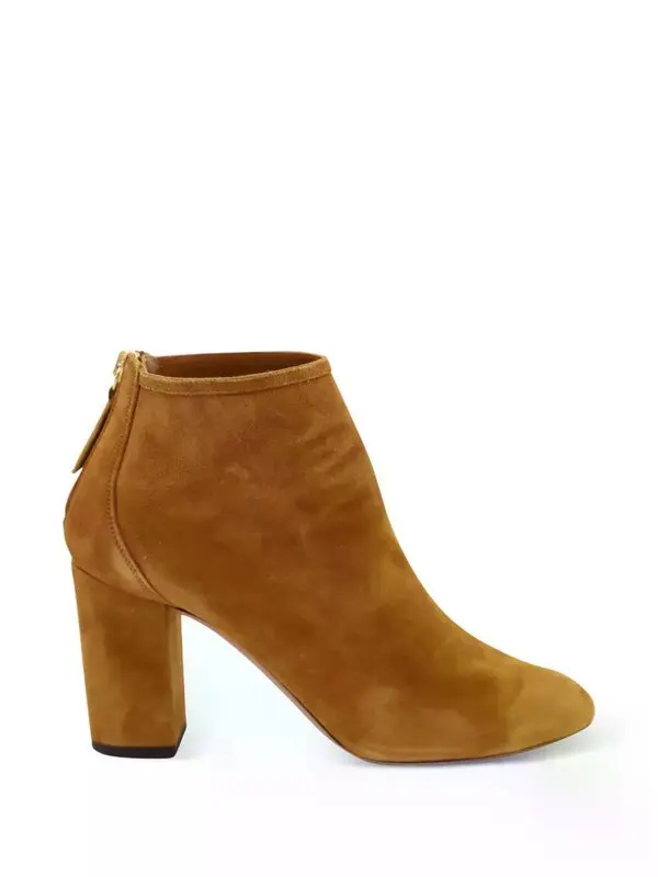 AQUAZZURA Suede Side-zip Ankle Boots