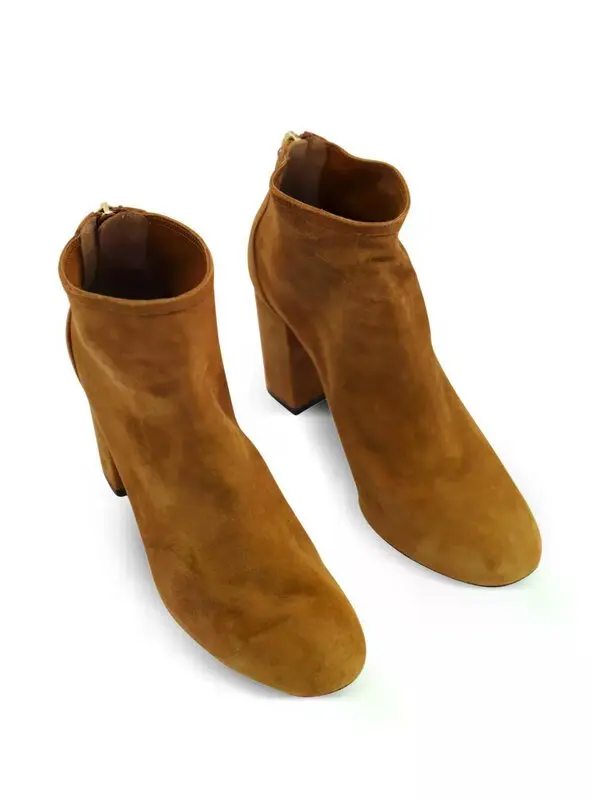AQUAZZURA Suede Side-zip Ankle Boots