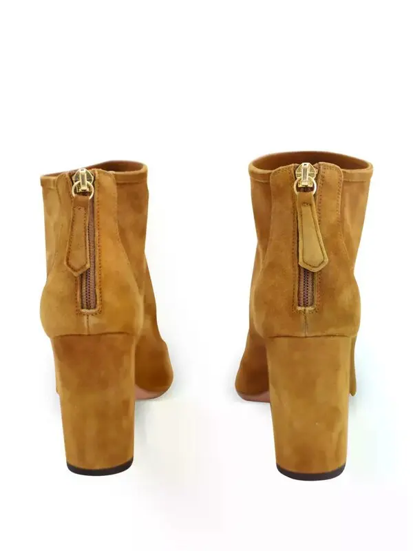 AQUAZZURA Suede Side-zip Ankle Boots
