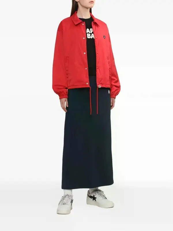 A BATHING APE Cropped Logo Sweatshirt - Black