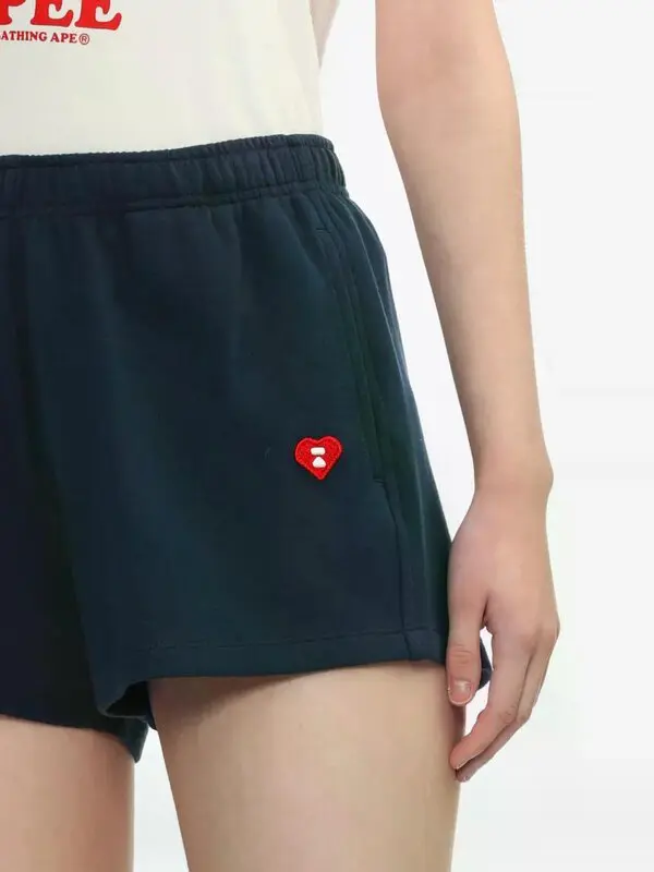 A BATHING APE Embroidered Drawstring Shorts - Blue
