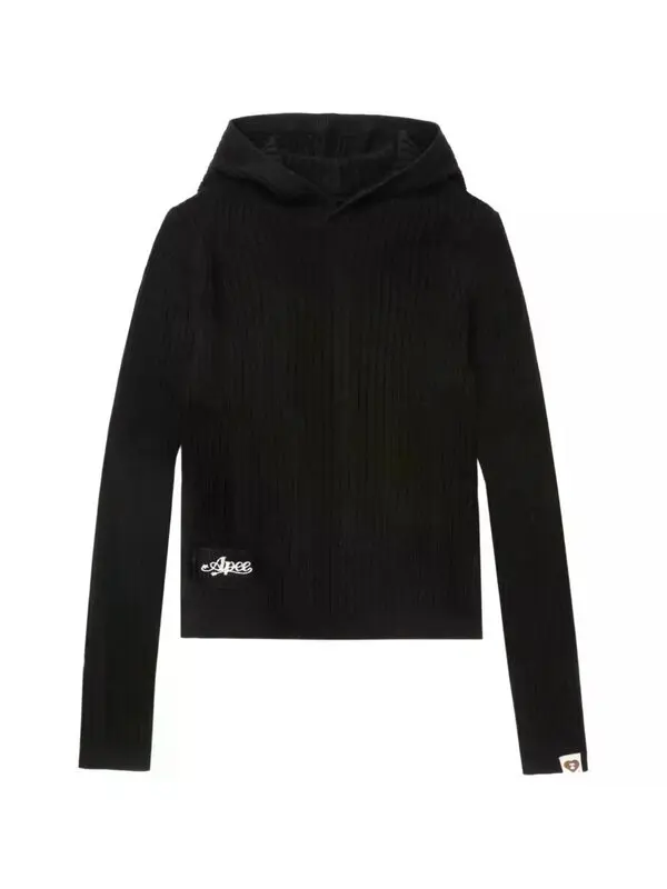 A BATHING APE Ribbed Hooded Knitwear