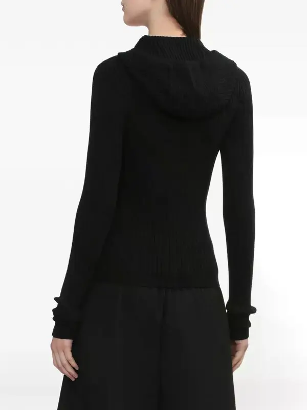 A BATHING APE Ribbed Hooded Knitwear