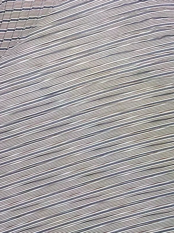 Issey Miyake Striped Draped Dress