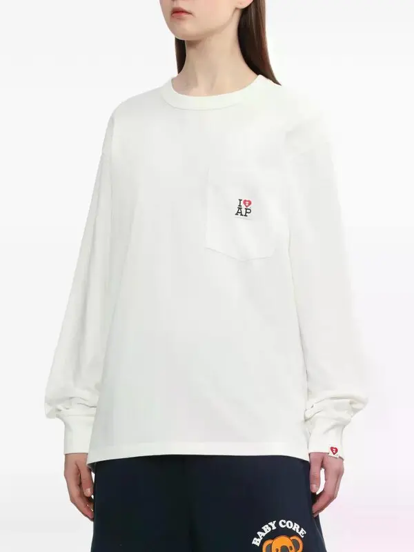 A BATHING APE Pocket Graphic T-shirt - Neutrals