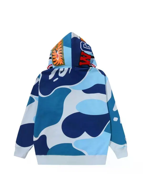 A BATHING APE Camo Shark Hoodie