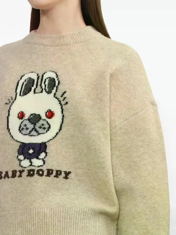 A BATHING APE Apee™ * Graphic Knitwear - Neutrals