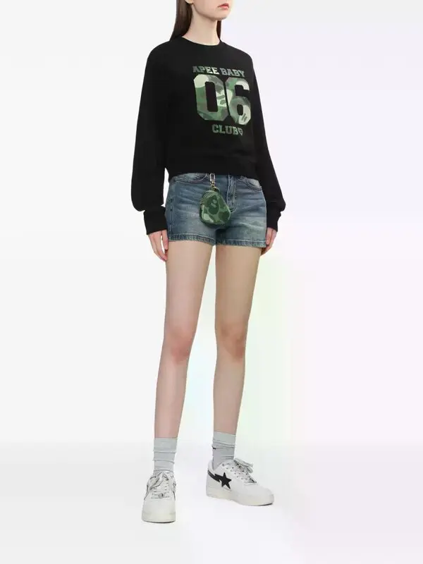 A BATHING APE Camouflage Graphic Crewneck Sweater