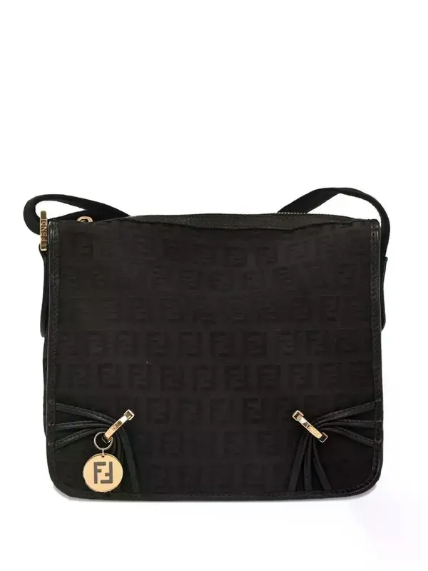 Fendi 2005 Zucchino Canvas Shoulder Bag