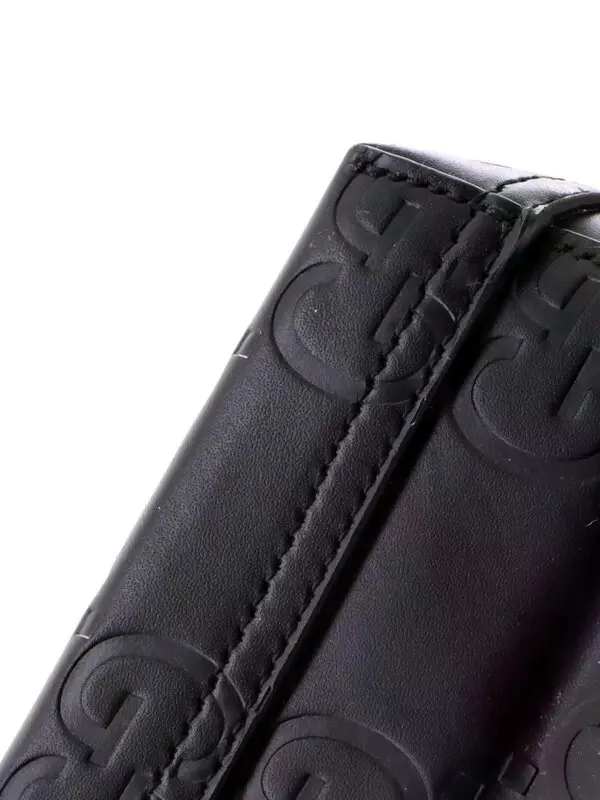 Gucci Vertical Gg Embossed Leather Mini Tote Bag