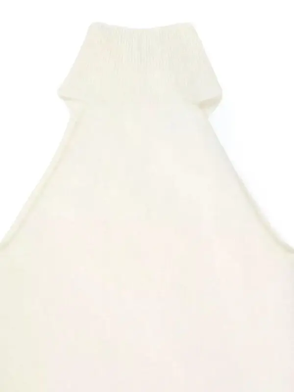 LISA YANG Leaya Knitted Sleeveless Vest - White