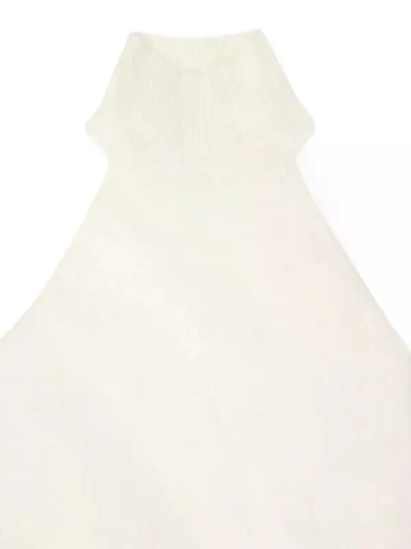 LISA YANG Leaya Knitted Sleeveless Vest - White