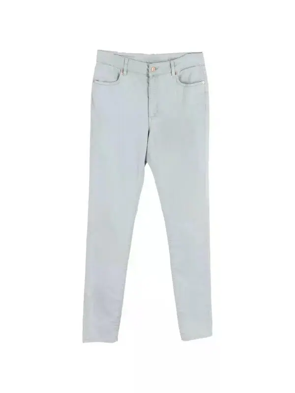 Escada Straight-leg Cotton Trousers - Grey