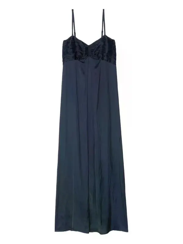 Zadig&Voltaire Rippie Ruched Midi Dress - Blue