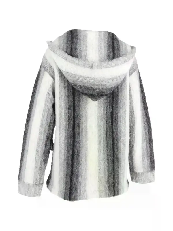 Celine Striped Alpaca Wool Hood