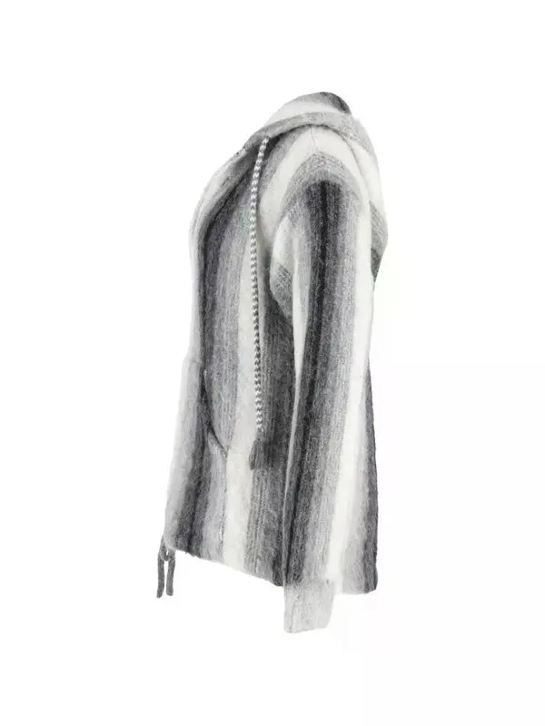 Celine Striped Alpaca Wool Hood